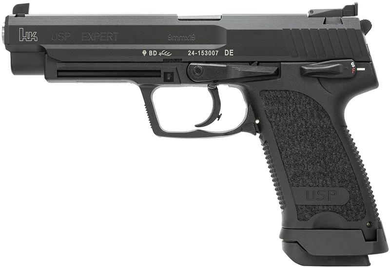 HK 81000361 USP Expert V1 9mm Luger 4.25" 15+1 Black Black Steel Slide ...